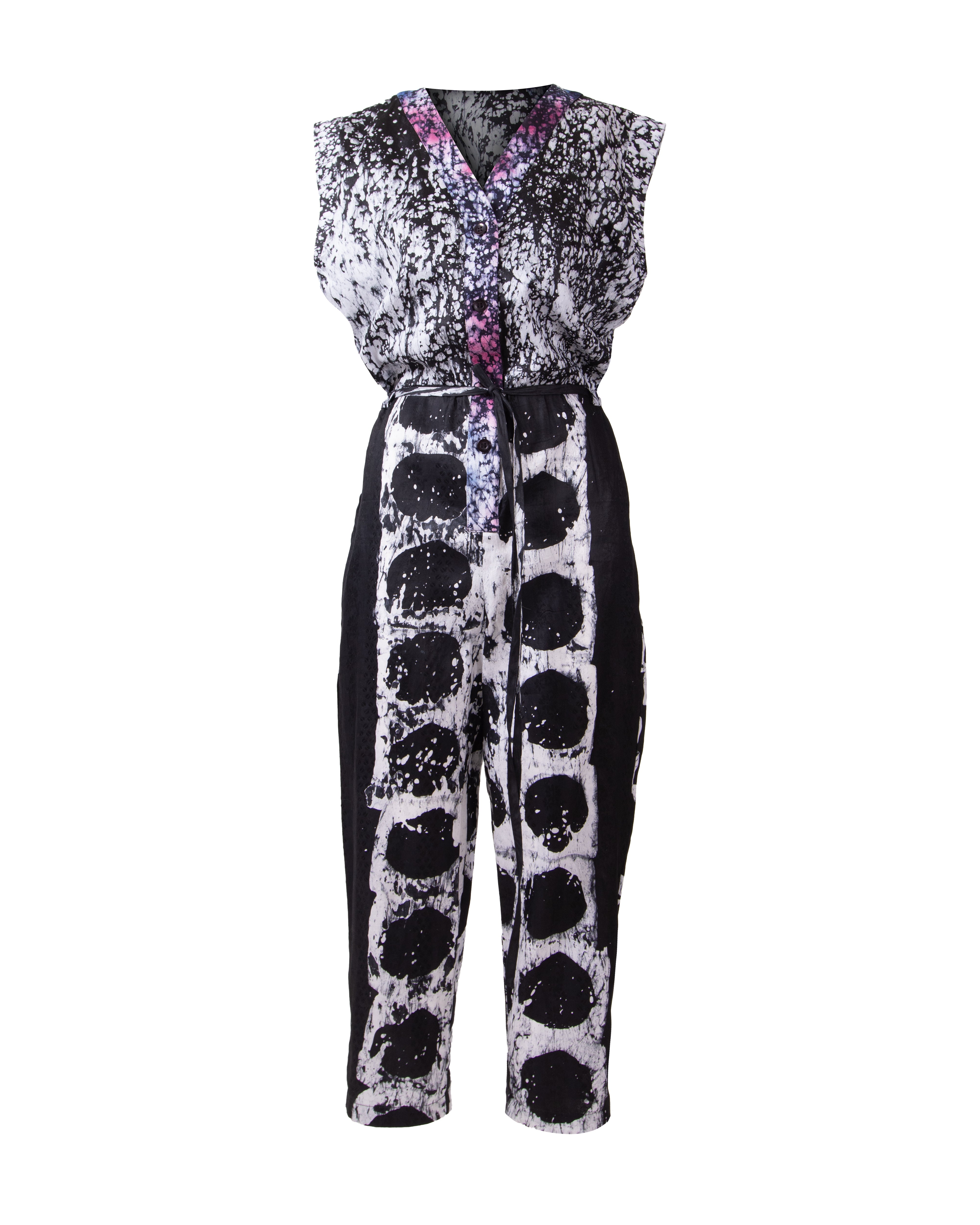 GUILLOTINE x WALDMAN Monarch Jumpsuit Black|White – Guillotine